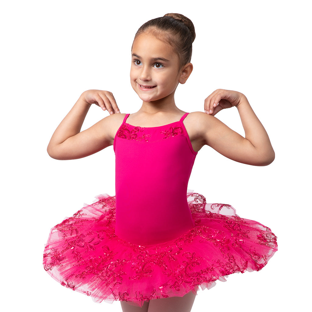 R0820G - Bloch 'Perlaida' Sequin Overlay Girls Tutu Dress – Bloch Australia